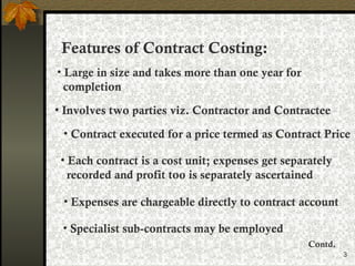 Contract costing | PPT