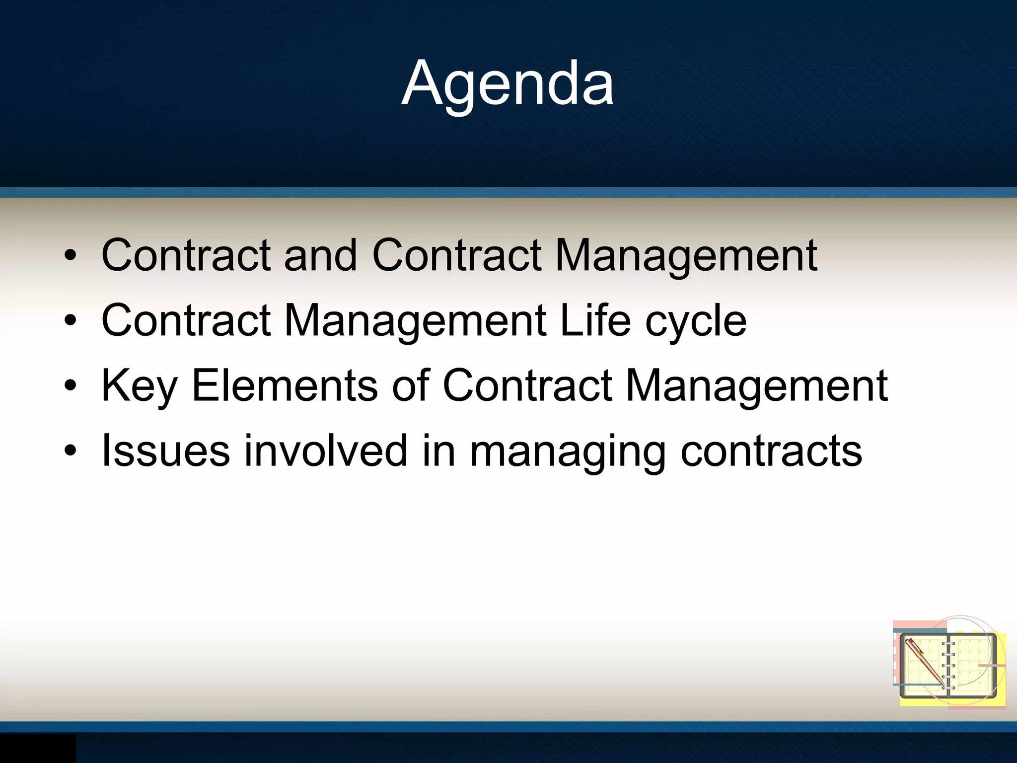 Contract management general | PPTX
