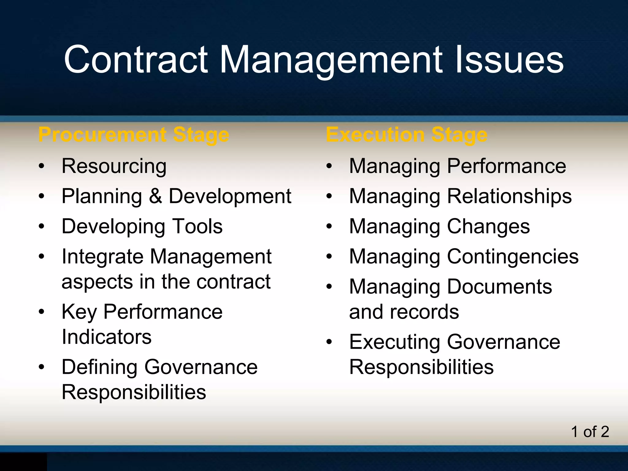 Contract management general | PPTX