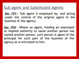 Contract OF Agency - Business Law | PPT | Business | Business and Finance