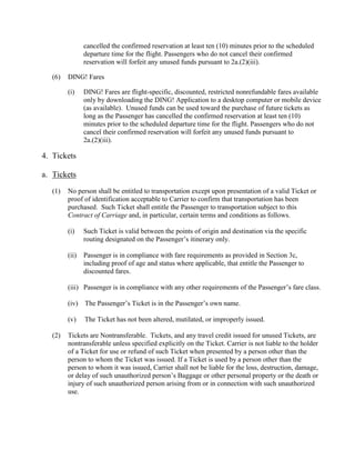 Southwest passenger agreement contract of-carriage | PDF | Air Travel ...