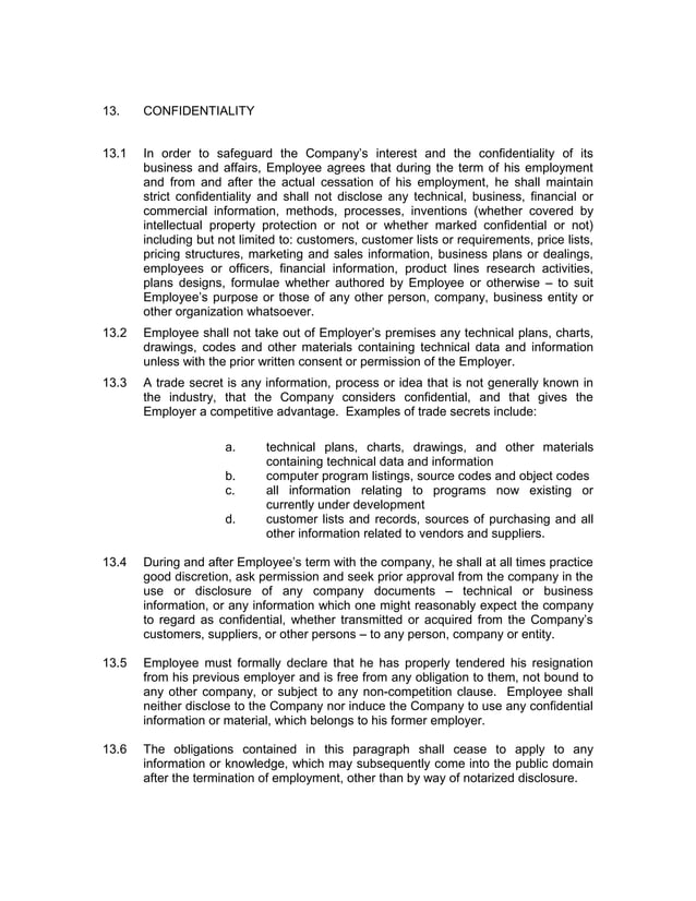 Contract of-employment probationary employee | PDF