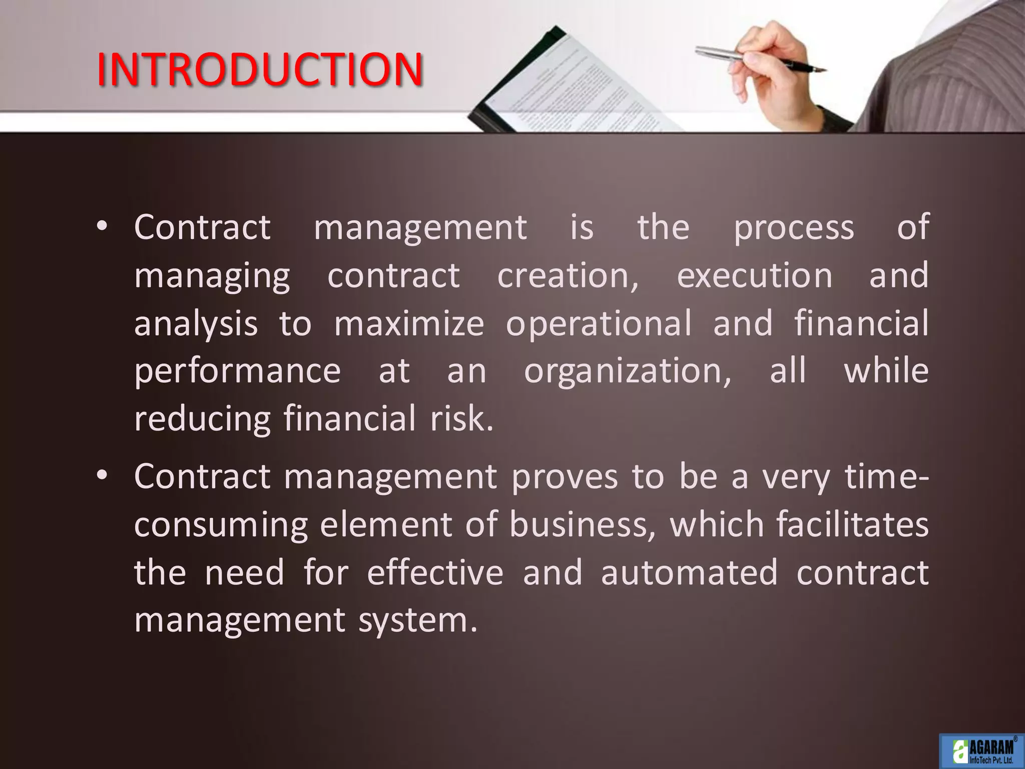 Contract Management system | PDF