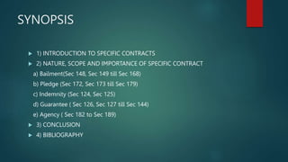 CONTRACT 2 PRESENTATION ON IMPORTANCE OF SPECIFIC CONTRACT | PPTX