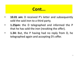 Notes on Contract Acceptance .ppt
