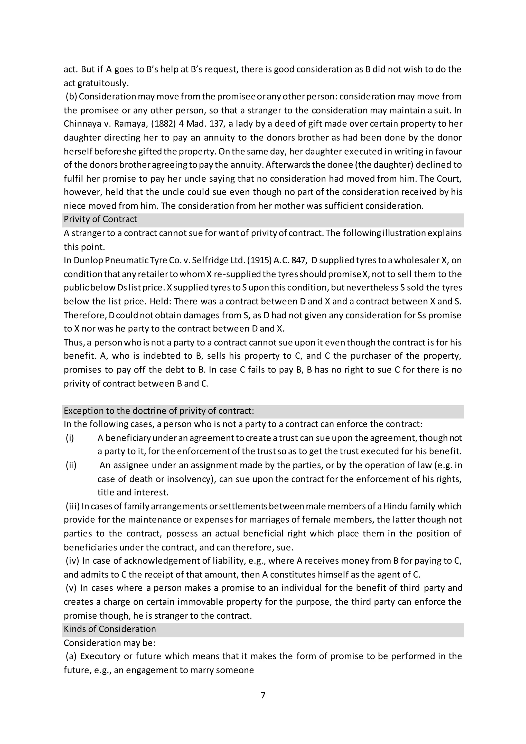 Indian Contract Act Notes Pdf