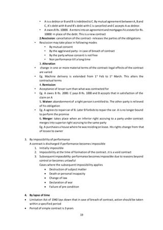 indian Contract act notes | PDF