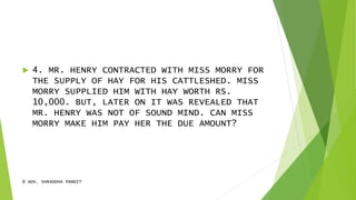 An introduction to Indian Contract Act, 1872 by Shraddha Pandit | PPTX