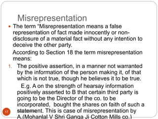 Contract act free consent for contract | PPT