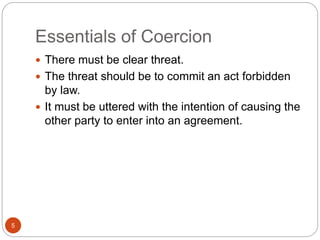 Contract act free consent for contract | PPT