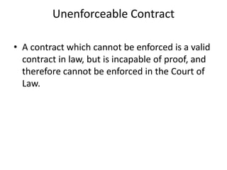 Contract act kinds of contract | PPT