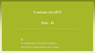 Contract act part 2 | PPT