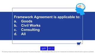 Contract Administration - Topic 7 Framework Agreement.pdf