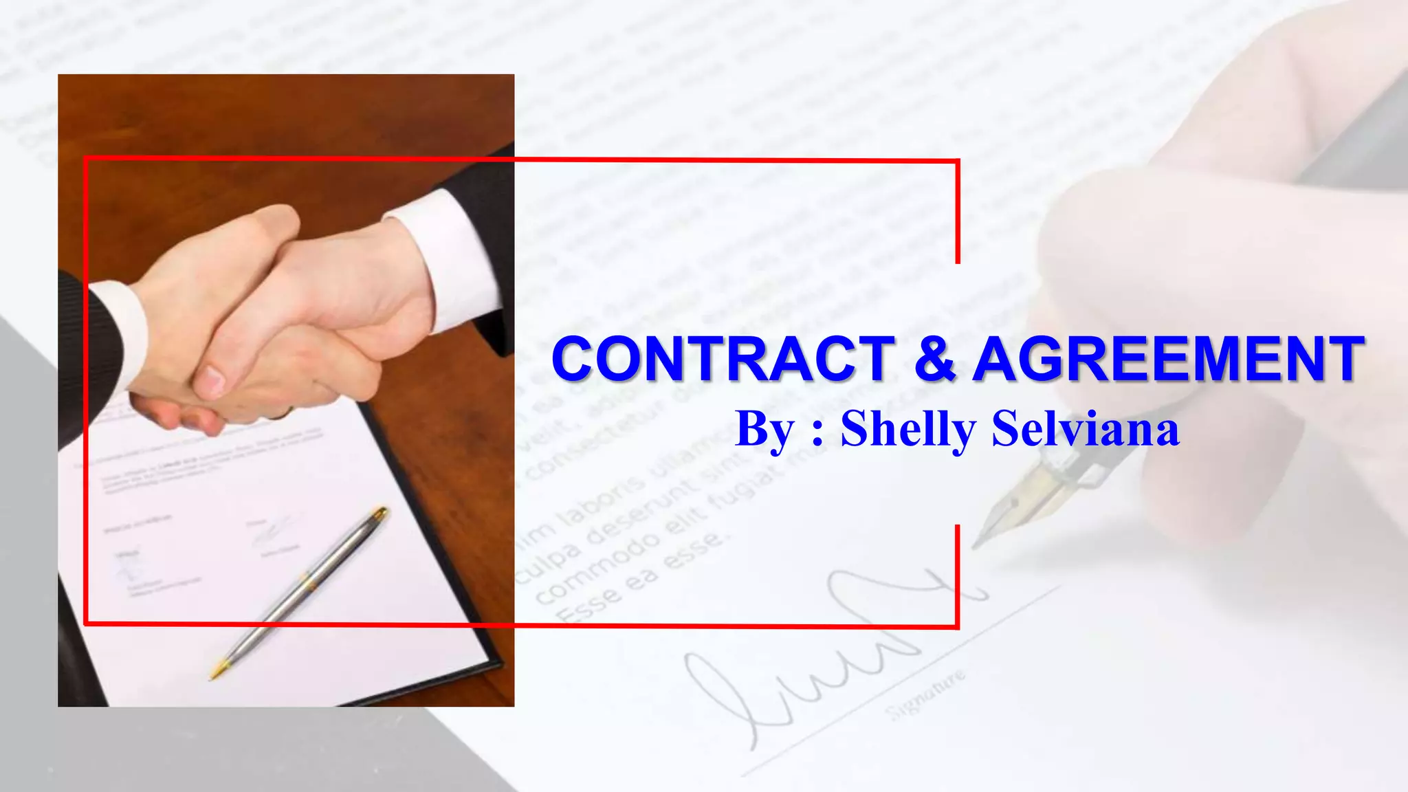 Contract and Agreement | PPTX