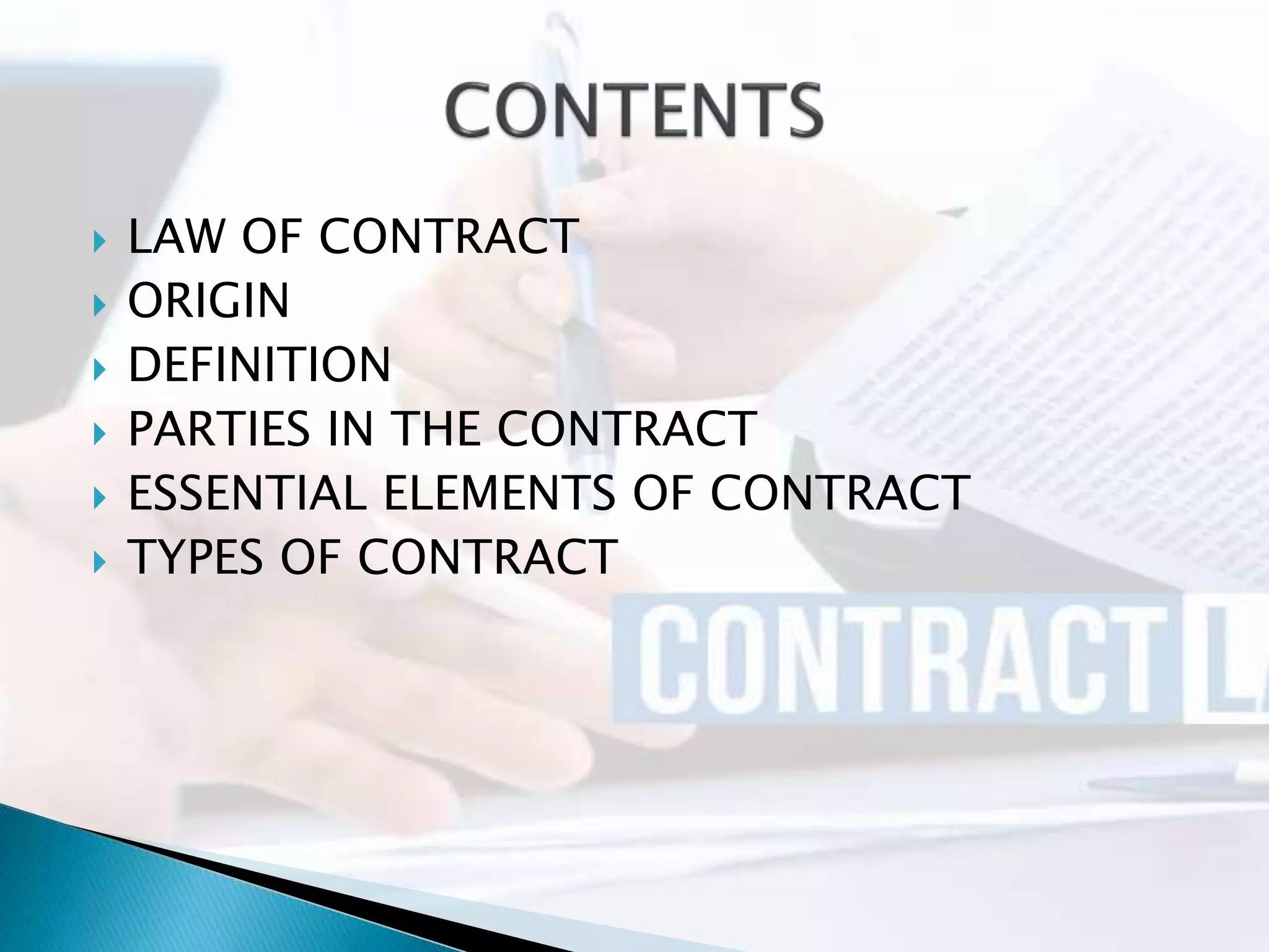 Contract and its essentials | PPTX