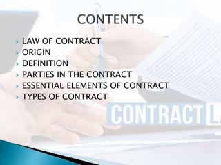 Contract and its essentials | PPTX