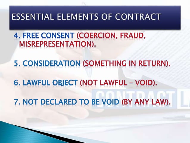 Contract and its essentials | PPTX