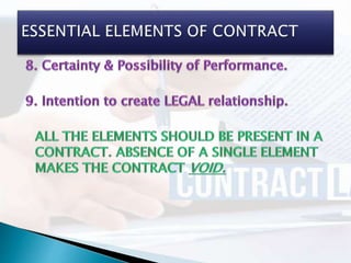 Contract and its essentials | PPTX
