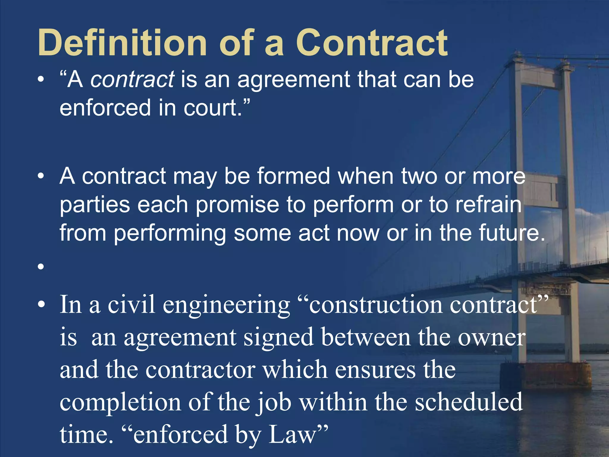 Contracts and their types | PPTX