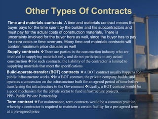 Contracts and their types | PPTX