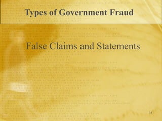contract and procurement fraud PPT description | PDF