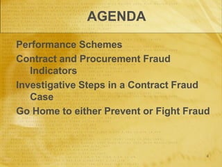 contract and procurement fraud PPT description | PDF