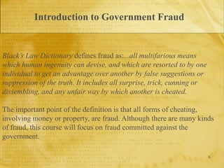 contract and procurement fraud PPT description | PDF