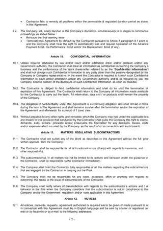 AGREEMENT OF CHAMBER, CHUTE, ETC FOR DEBARKER AND BARK COLLECTING ...