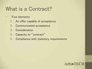 Construction Contracts: Basics of Contracts and Contract Administration ...