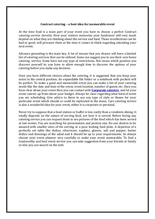 contract-catering