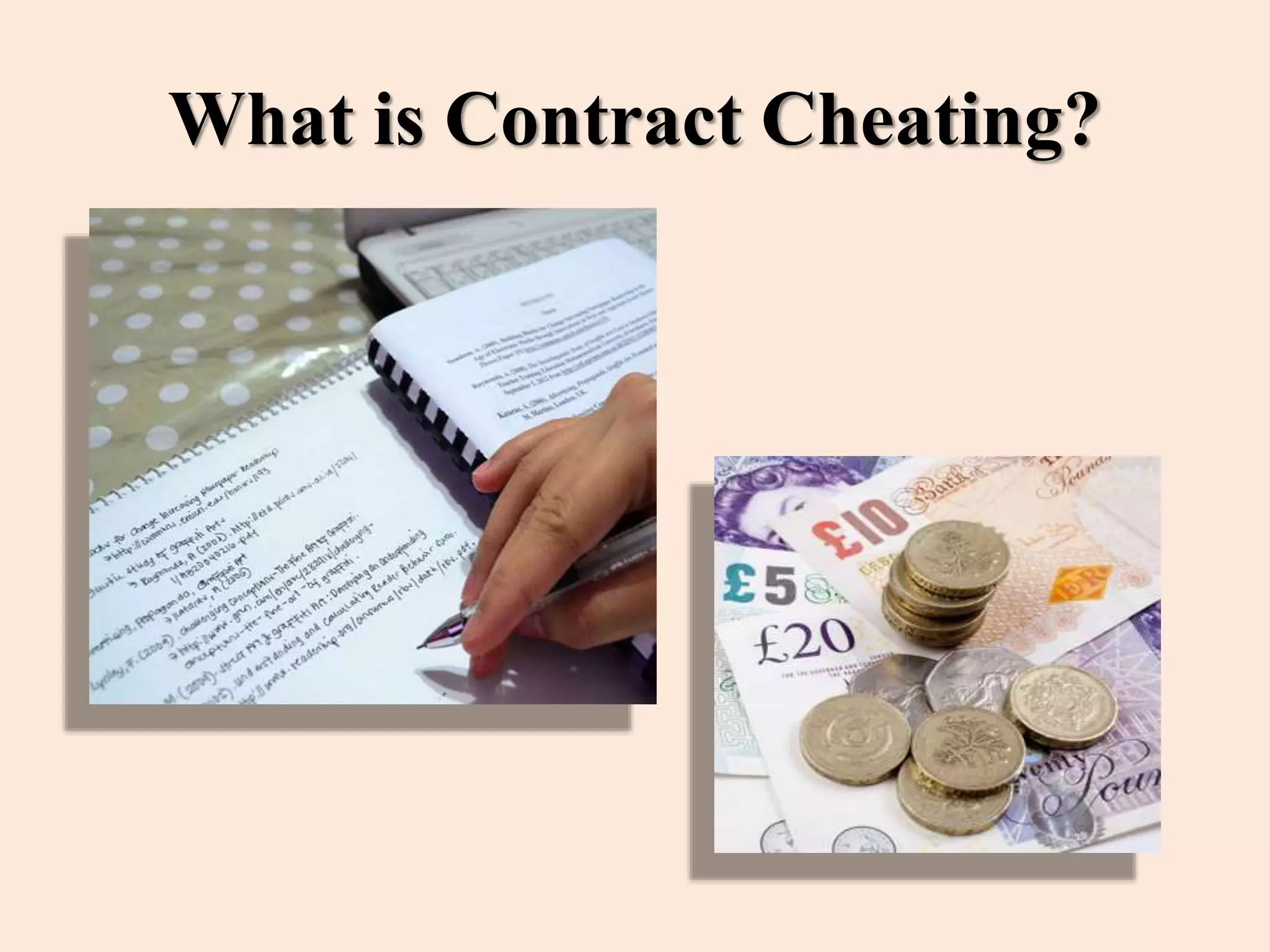 Contract cheating: Academic Dishonesty In Higher Education | PPTX