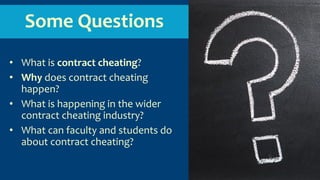 Contract Cheating - Addressing An International Problem - Deree, The ...