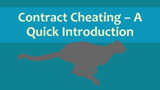 Contract Cheating - Addressing An International Problem - Deree, The ...