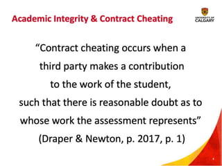 Contract cheating in Canada - exploring legislative options 2021-10 | PPT