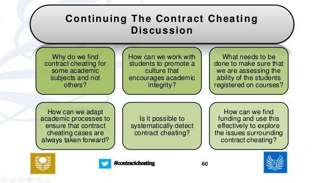 Contract Cheating - Striving For Integrity - Workshop Presented at Cu…