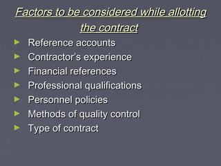 Contract Services | PPT