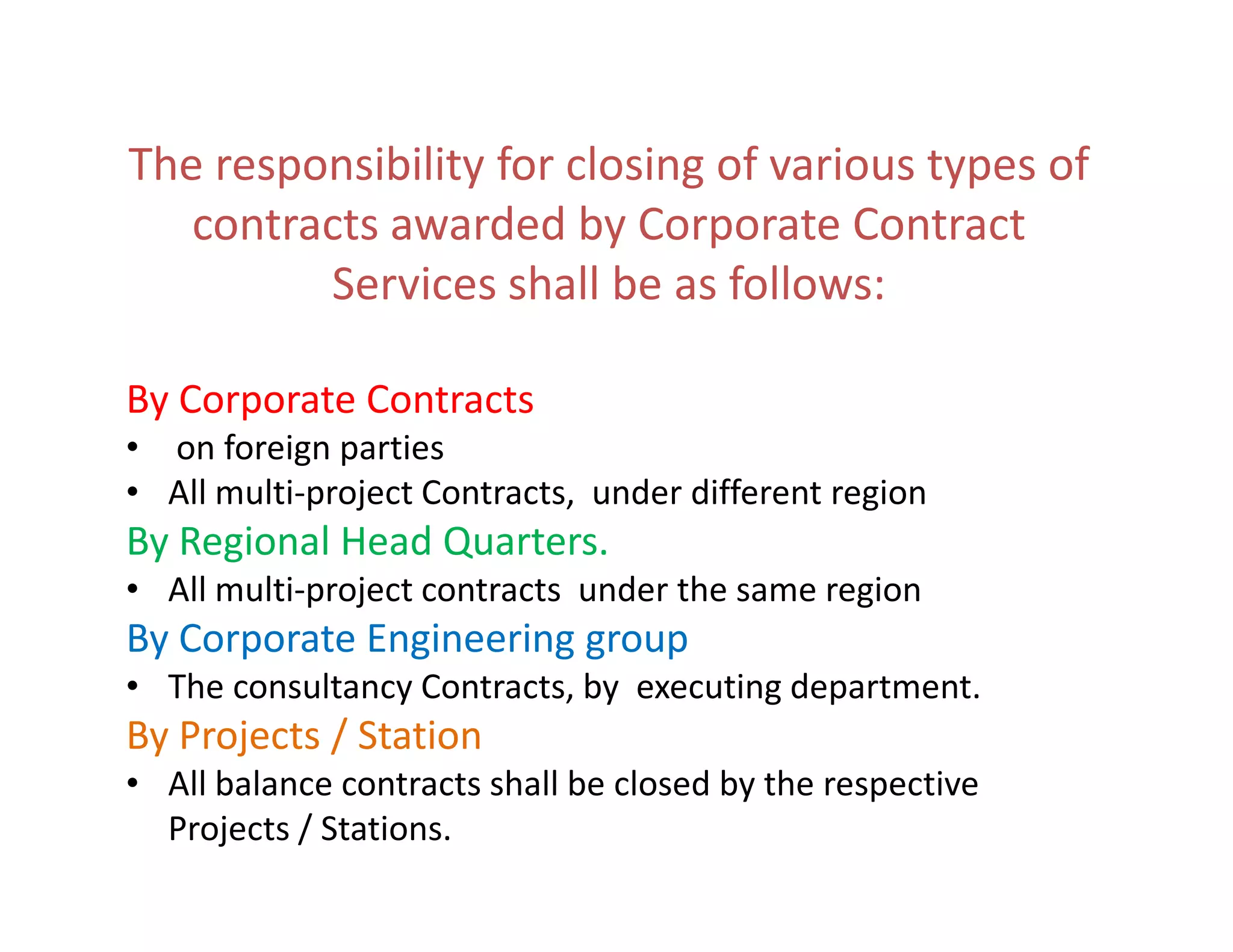 Contract closing ppt | PDF