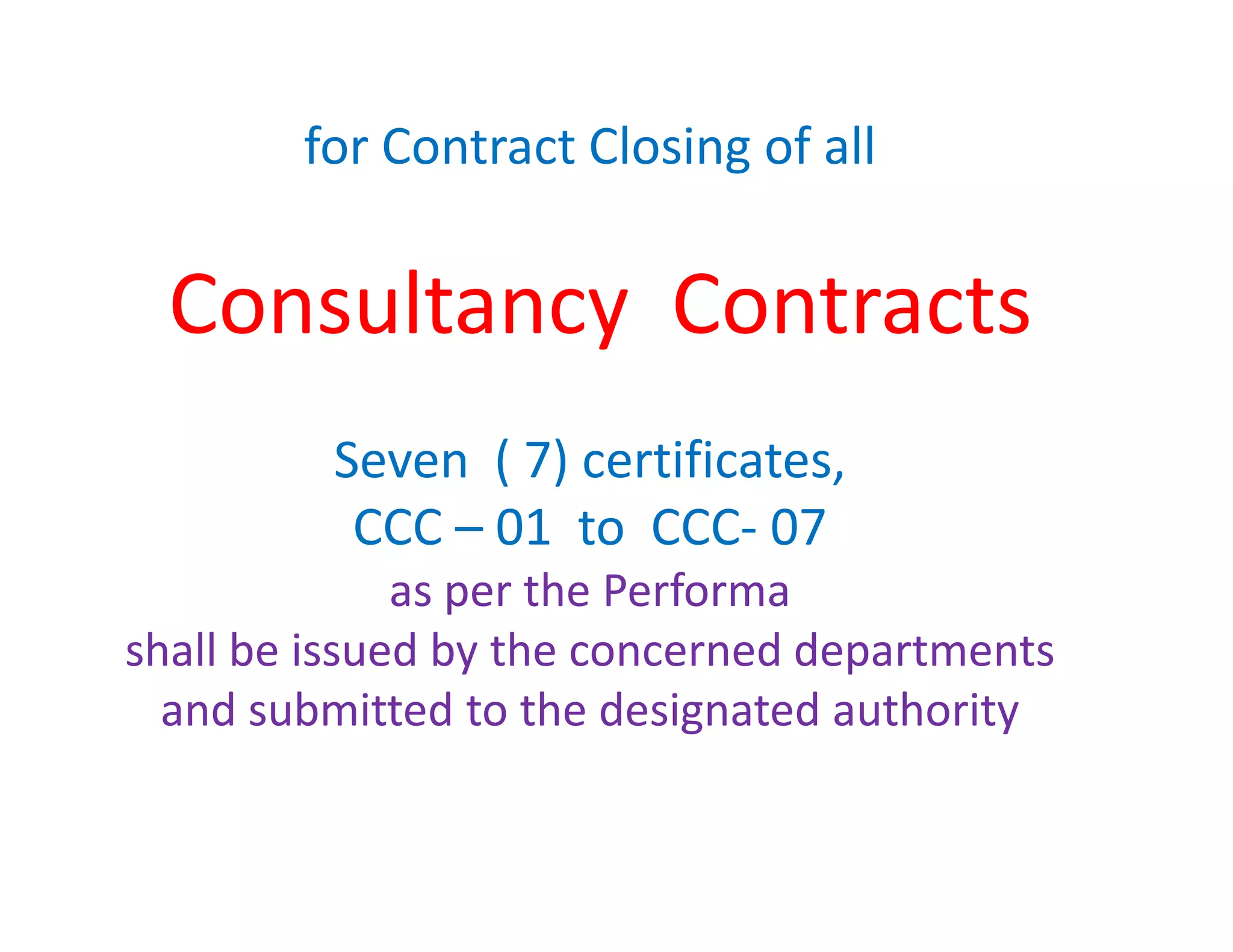 Contract closing ppt | PDF
