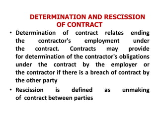 Contract Conditions | PPTX
