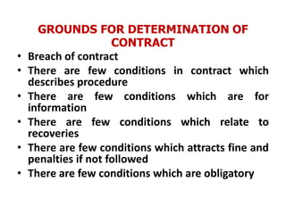 Contract Conditions | PPTX
