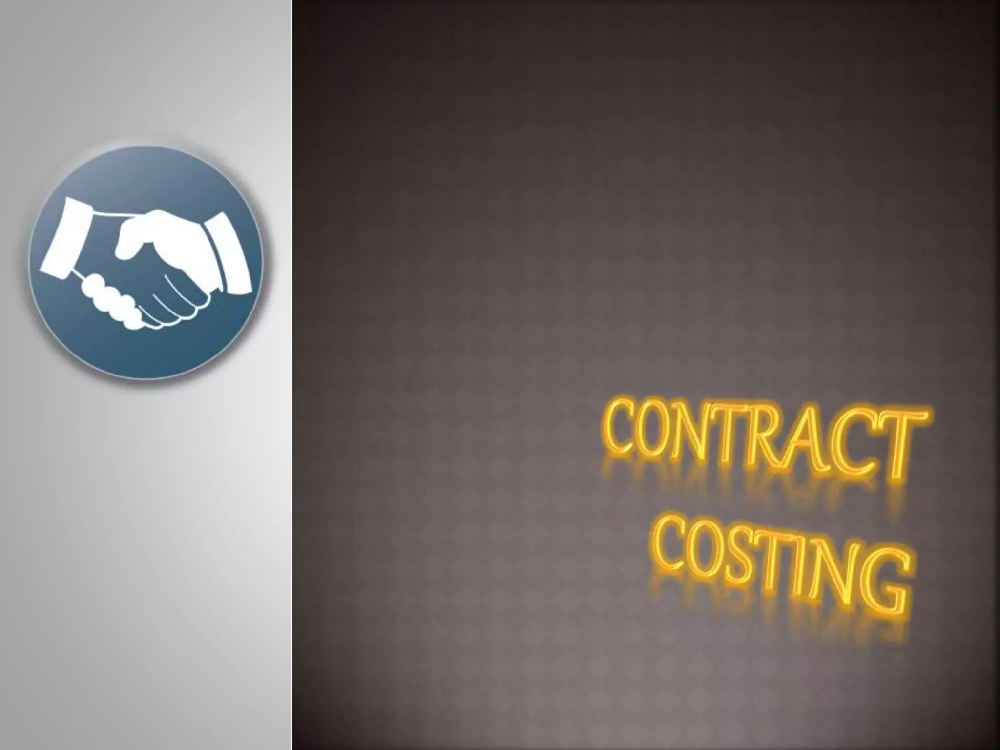 Contract costing | PPT | Free Download