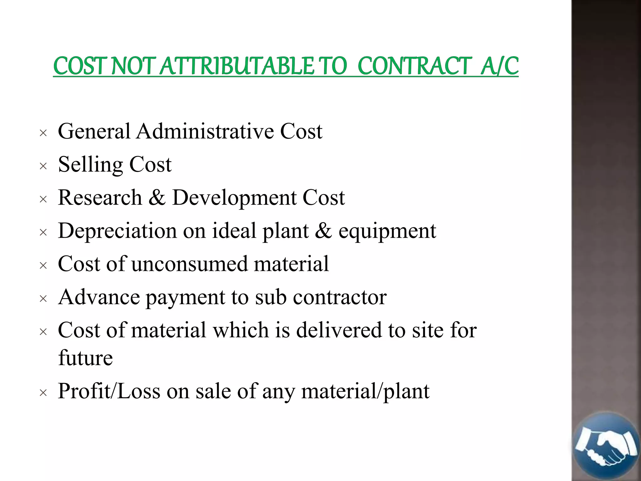 Contract costing | PPTX