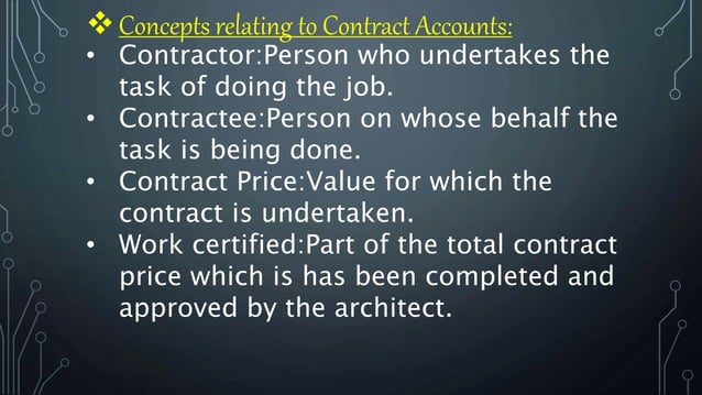 Contract costing, BCOM (HONS) | PPT