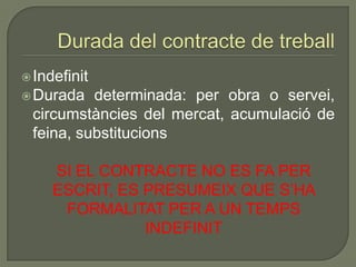 Contracte de treball | PPT