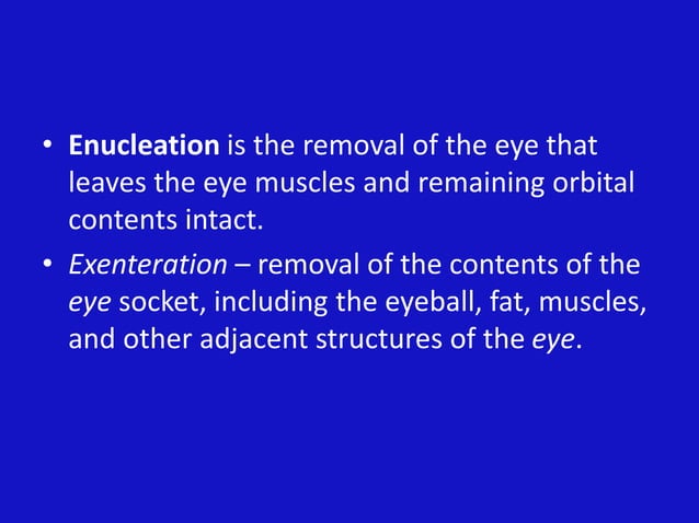 Contracted eye socket reconstruction | PPTX | Eye and Vision Conditions ...