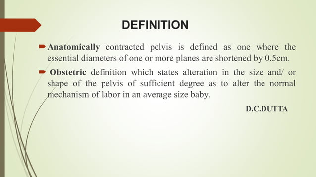 Contracted pelvis | PPTX