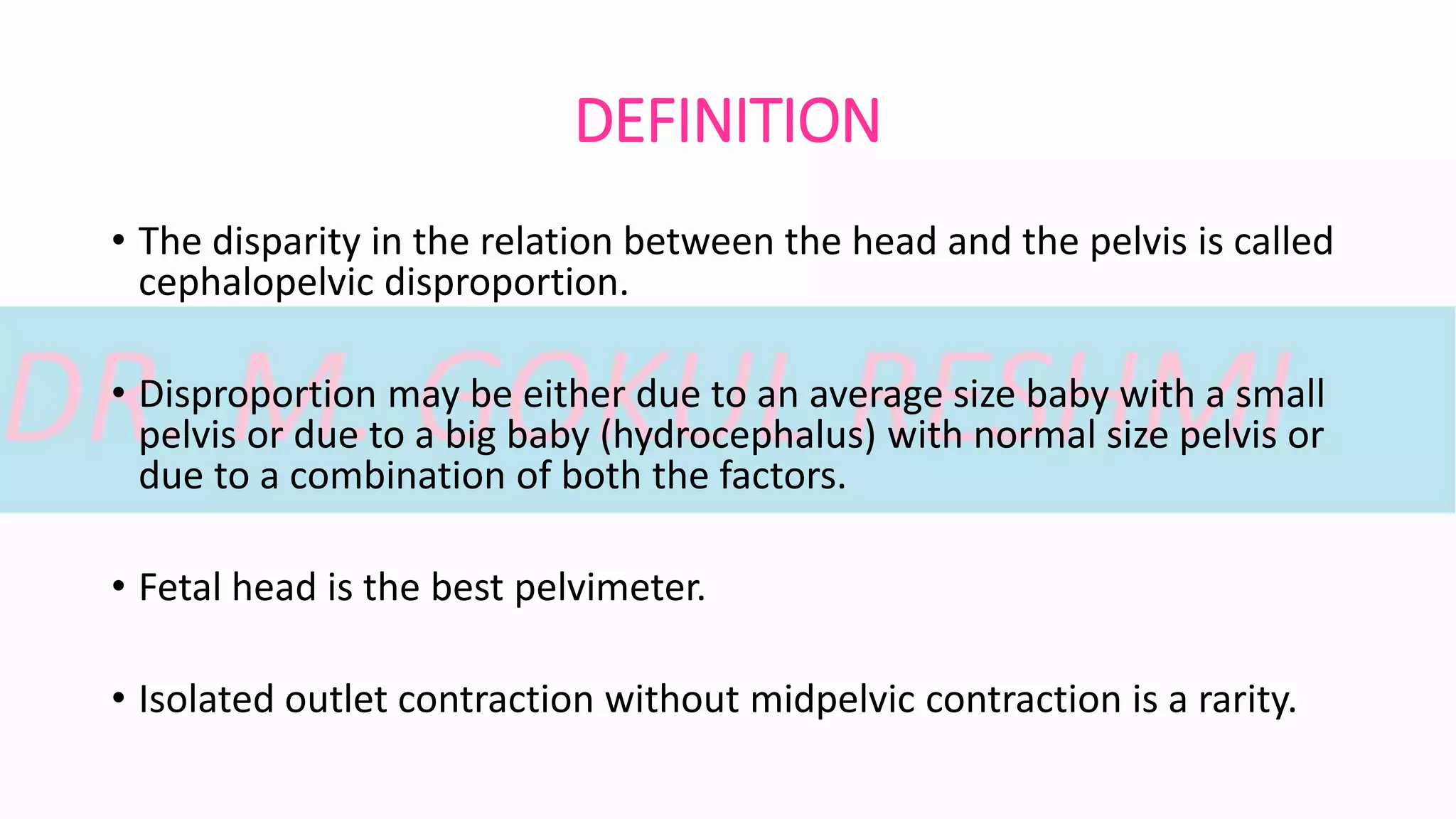 Contracted pelvis - CEPHALOPELVIC DISPROPORTION | PPTX