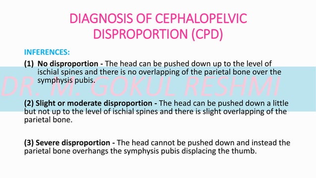 Contracted pelvis - CEPHALOPELVIC DISPROPORTION | PPTX