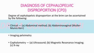 Cephalopelvic Disproportion Ppt