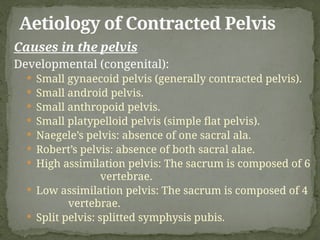 Contracted pelvis. types of pelvis ,diagnosis pptx | PPTX